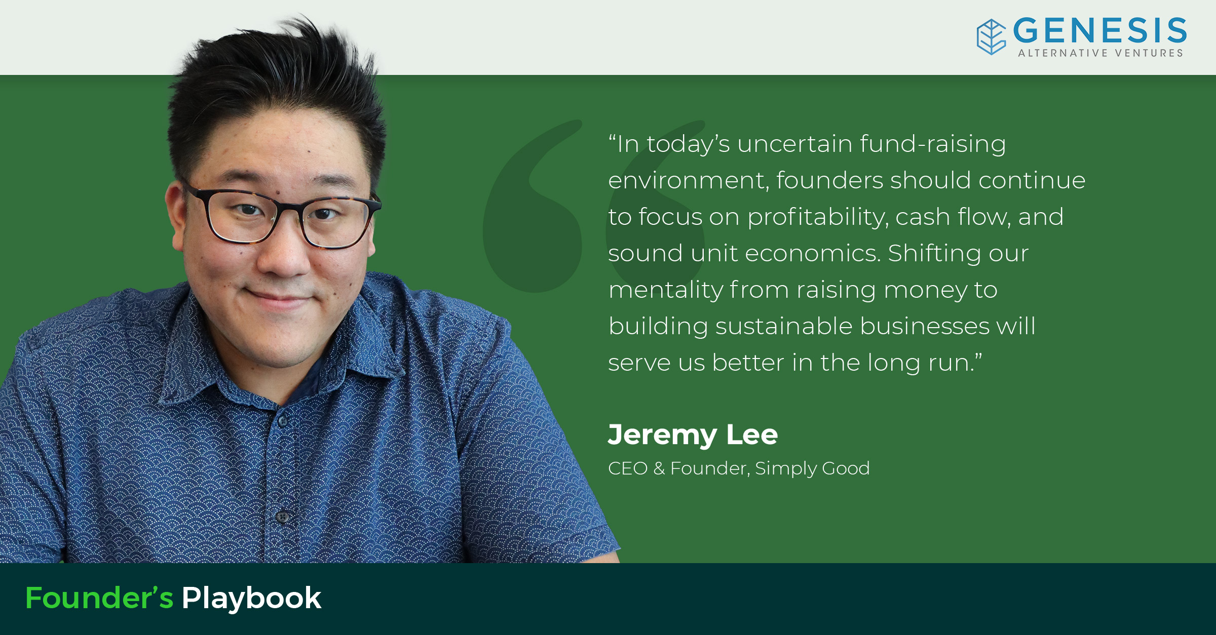 Jeremy Lee: Cleaning Up the Planet, One Tablet at a Time - Genesis